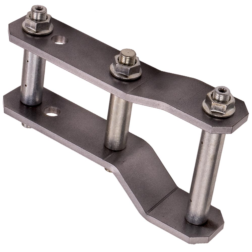 2x 2" inch 45-48mm Rear Extended Lift Up Greasable Shackles For Ford ...