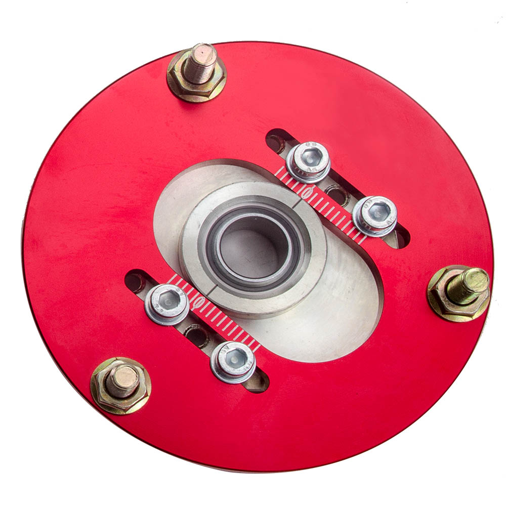 Pair Coilover Pillowball Camber Top Mounts Front Camber Plate fits for ...