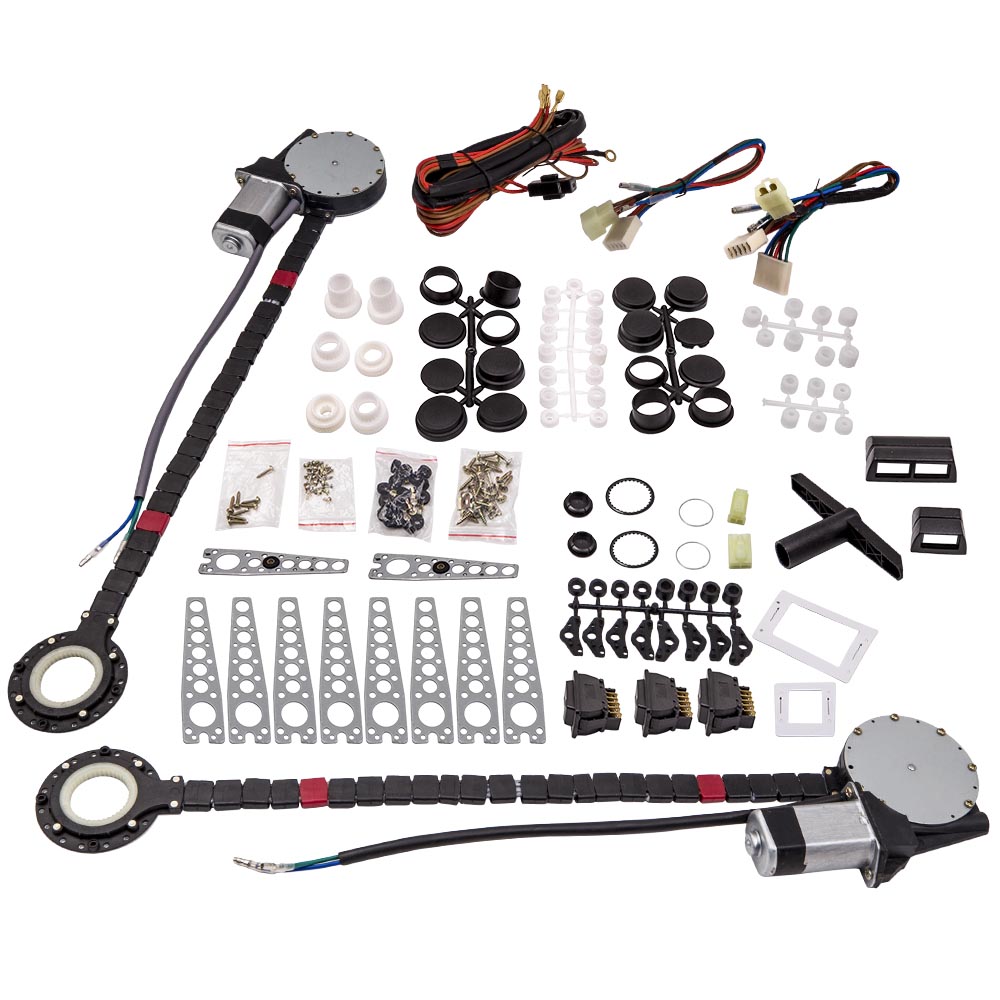 Manual Electric Power Window Lift Regulator Conversion Kit for 2 Door ...