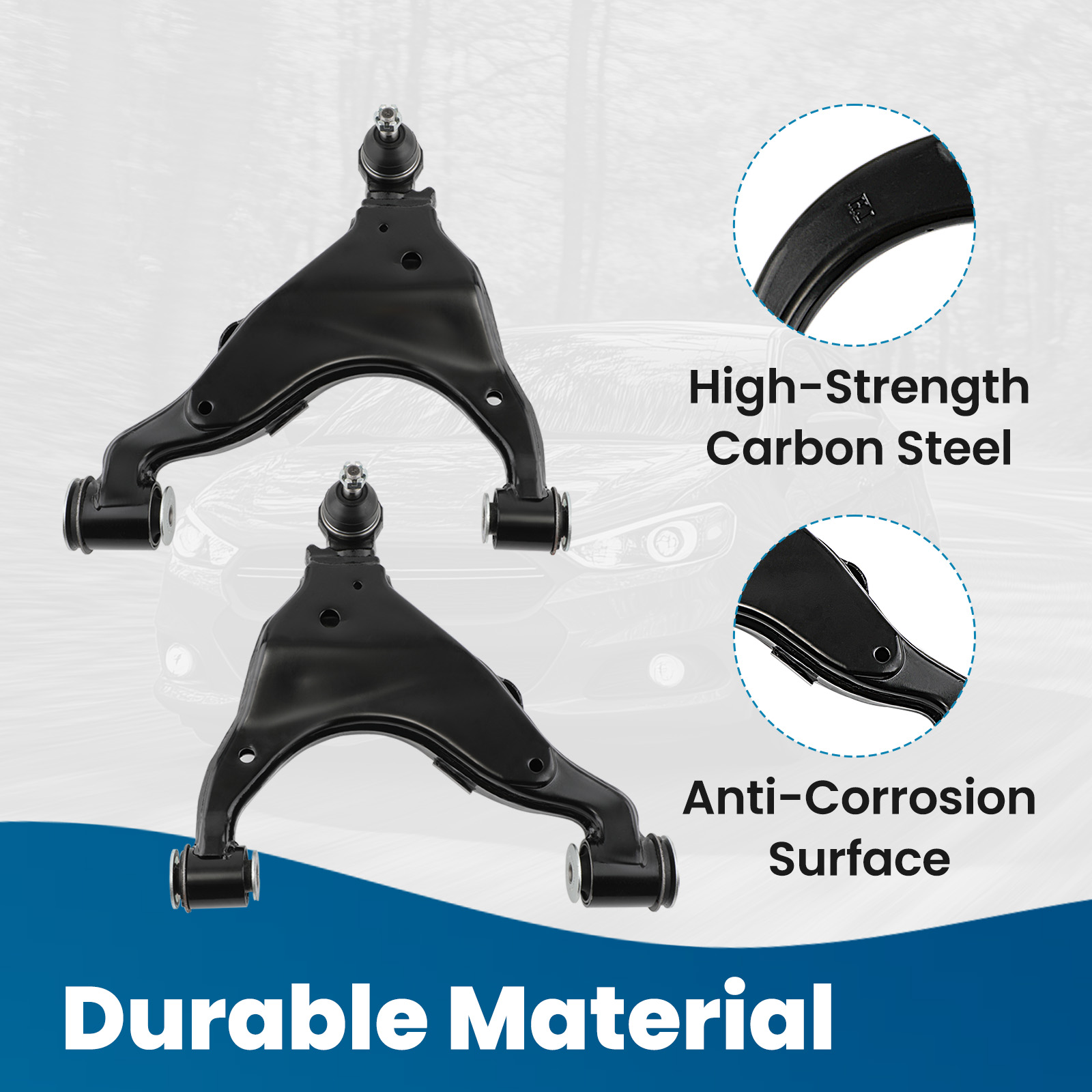 4x Front Lower & Upper Control Arms LH & RH for Toyota Tacoma 2005-2014 ...
